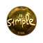 Steam Community Market :: Listings for Sticker | s1mple (Gold ...