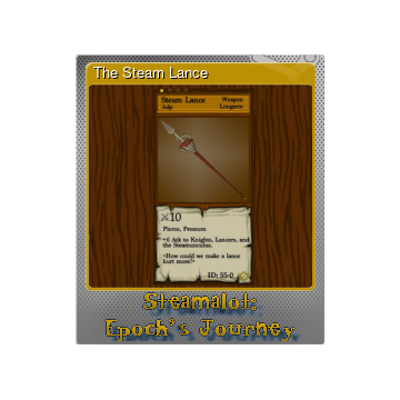Steam Community Market :: Listings for 361160-The Steam Lance (Foil)