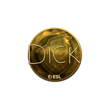 Steam コミュニティマーケット :: Sticker | DickStacy (Gold) | Katowice 2019 の注文